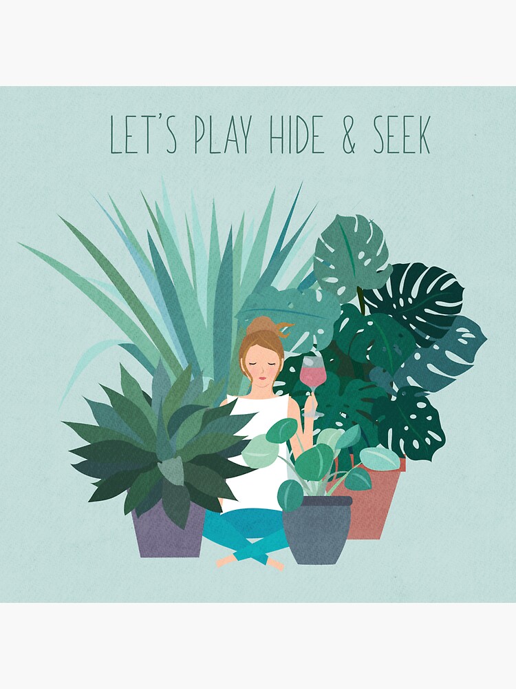 "Let's Play Hide & Seek" Sticker by commonwild | Redbubble