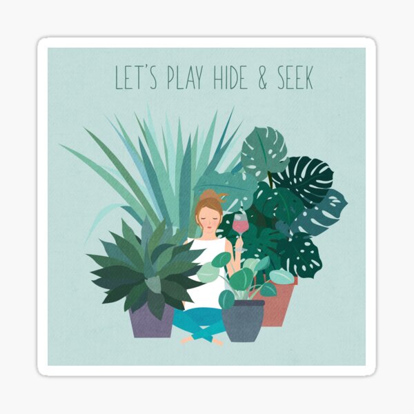 "Let's Play Hide & Seek" Sticker by commonwild | Redbubble