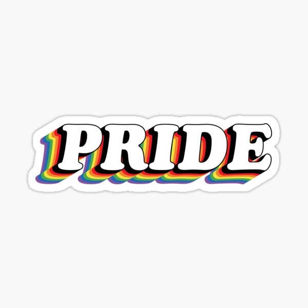 "Retro Pride" Sticker for Sale by social-dilemma | Redbubble