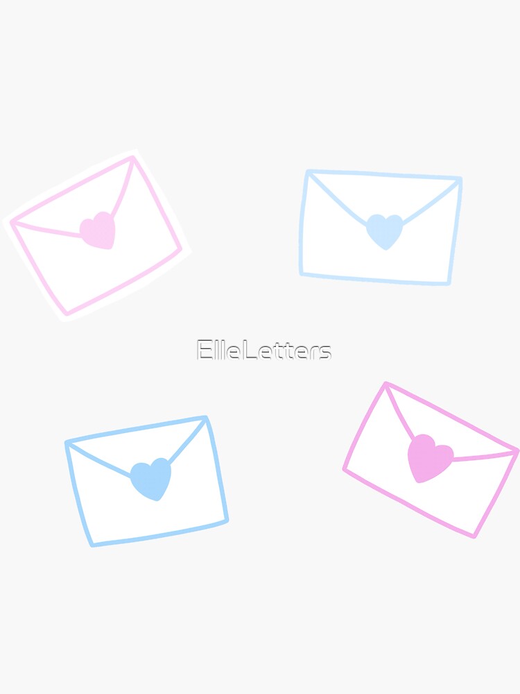 "Love Note" Sticker by ElleLetters | Redbubble