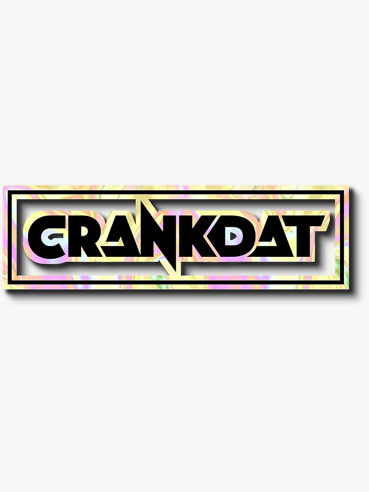 "Crankdat Festival Fanmade Holographic Iridescent Logo" Sticker for ...