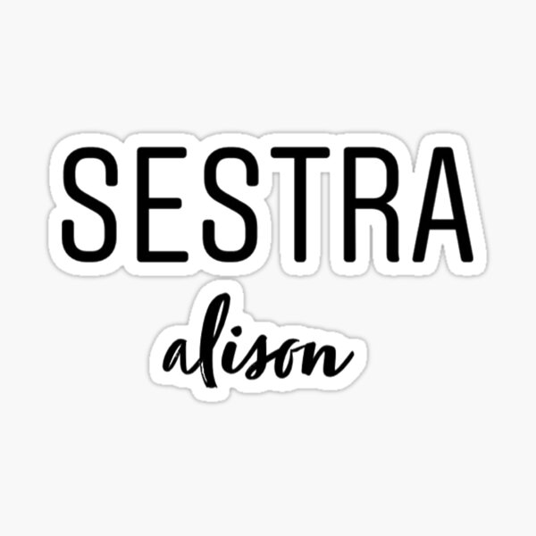 "Orphan Black - Sestra Alison" Sticker by hannahbowley | Redbubble