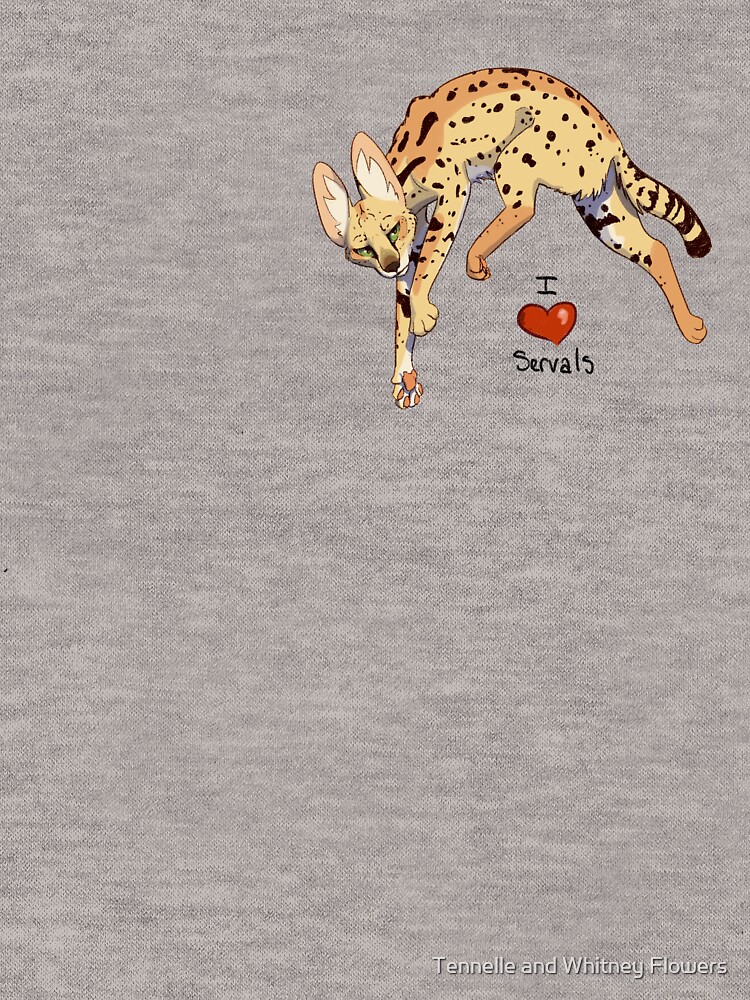 "Serval Love" Lightweight Hoodie for Sale by TennelleFlowers | Redbubble