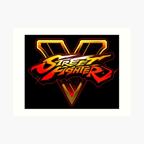 "Street Fighter V Logo Design" Art Print for Sale by rollerMobster ...