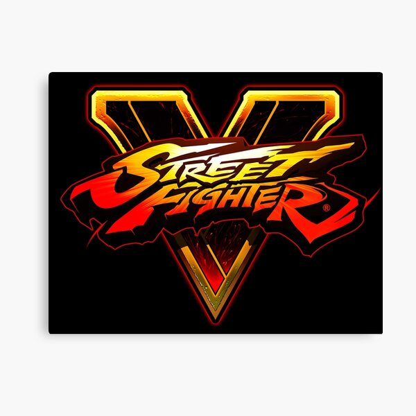 "Street Fighter V Logo Design" Canvas Print for Sale by rollerMobster ...