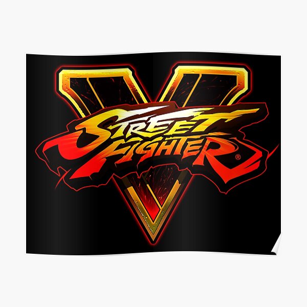 "Street Fighter V Logo Design" Poster by rollerMobster | Redbubble