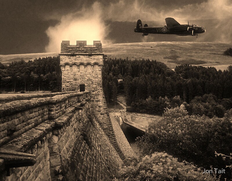 "Lancaster over Derwent Dam" by Jon Tait | Redbubble