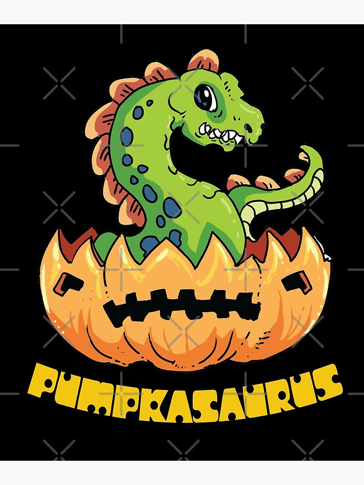 "Pumpkasaurus Pumpkin T-Rex Tyrannosaurus Rex Dinosaur" Photographic ...