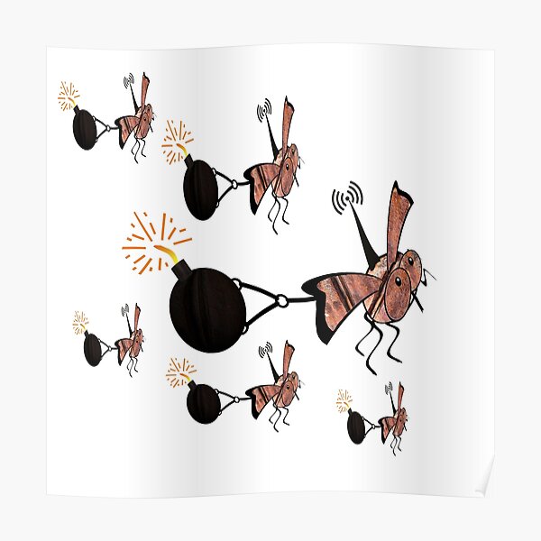 "Radio controlled, robot fly, mini drone, Ornithopter pulling a bomb ...