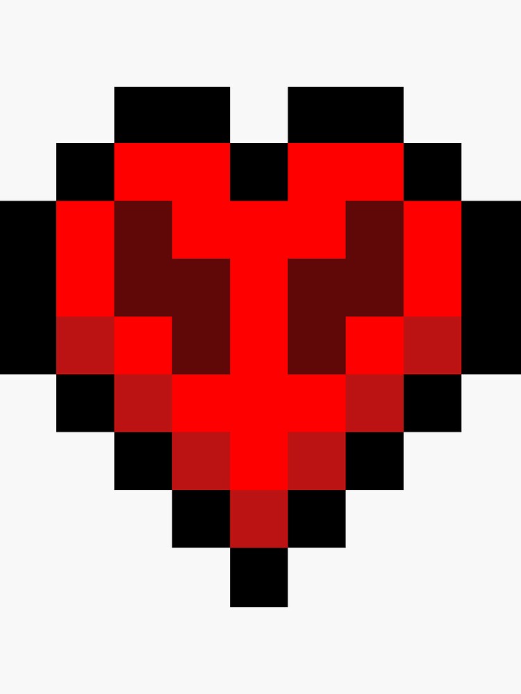 "Hardcore Heart" Sticker for Sale by ZactheDragon | Redbubble