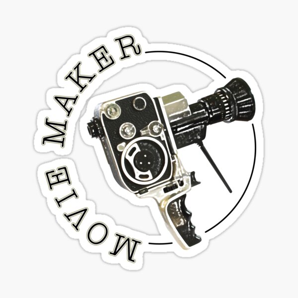 "Movie Maker!" Sticker by Brubarell | Redbubble