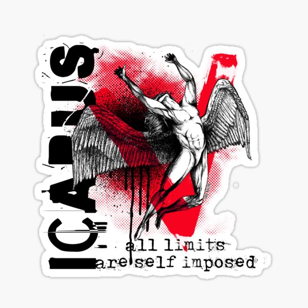 "Icarus Polka Trash Style" Sticker by EddieBalevo | Redbubble