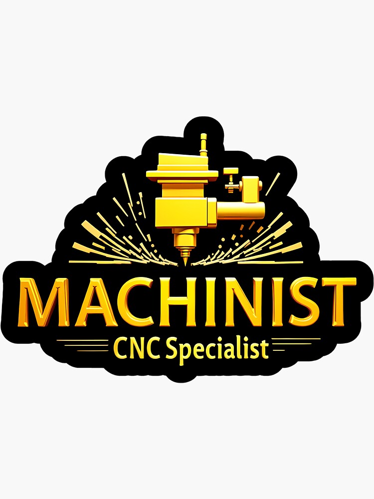 "Precision Engineering – CNC Machinist" Sticker for Sale by ...