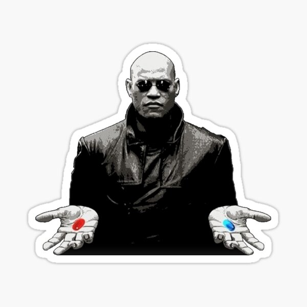 "morpheus the matrix" Sticker for Sale by matrix33 | Redbubble