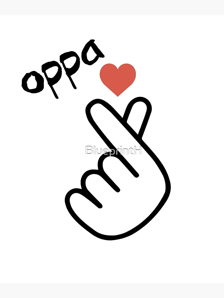 Póster «Oppa Corea» de BlueprintH | Redbubble