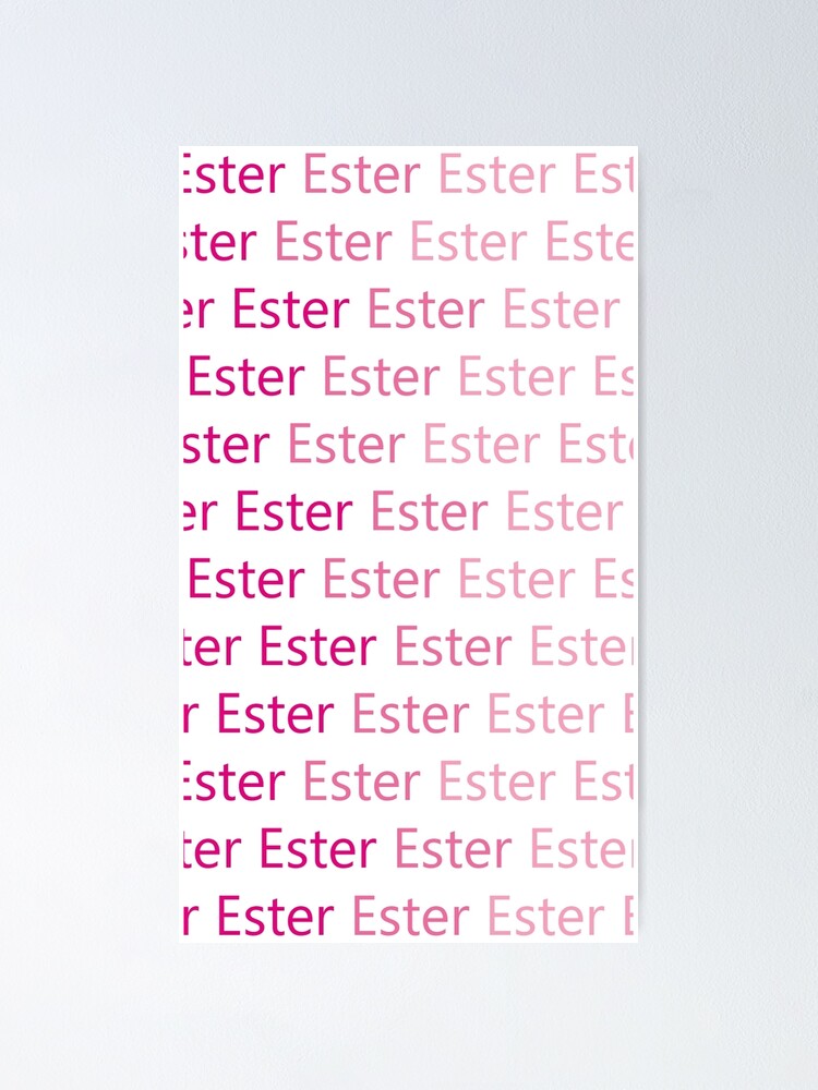 "Ester" Poster by Shalomjoy | Redbubble