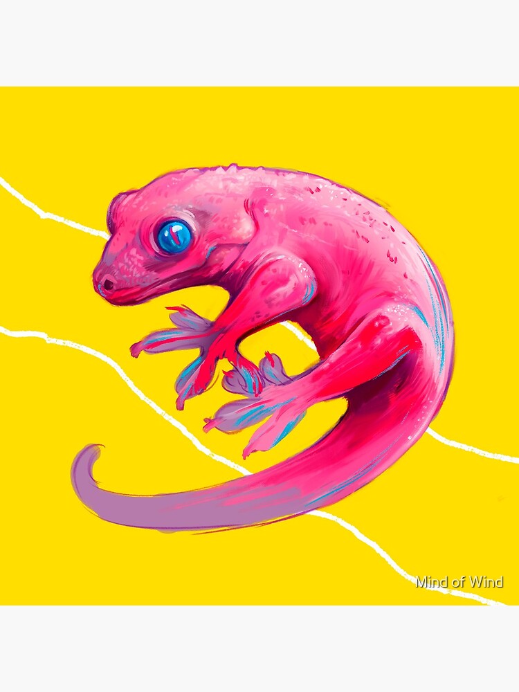 "Pink Gekko" Art Print by TuuliKoskinen | Redbubble
