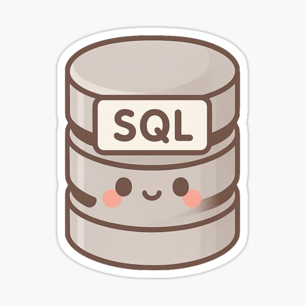 "Kawaii SQL Discs" Sticker for Sale by art-by-mel | Redbubble