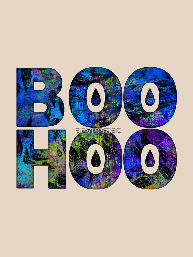 "Boo Hoo in Blue" T-shirt by eeveemac | Redbubble | boohoo t-shirts ...