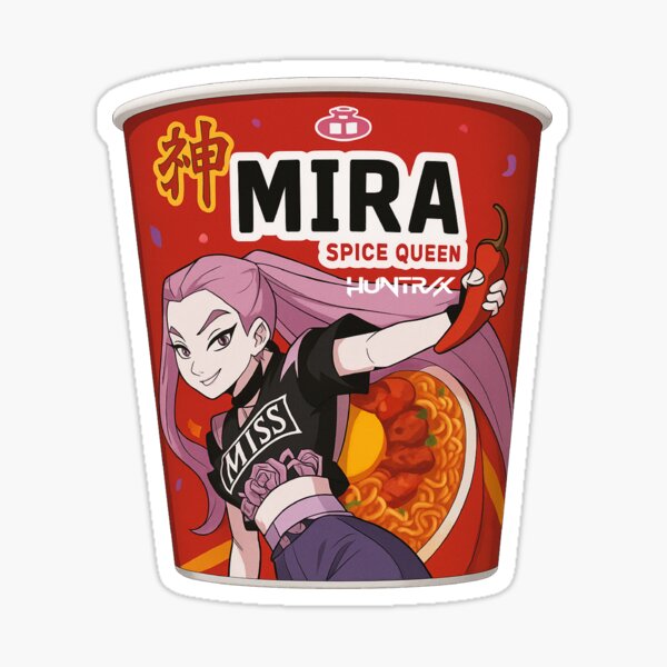 "Mira ramen flavor" Sticker for Sale by SoyYuriO | Redbubble