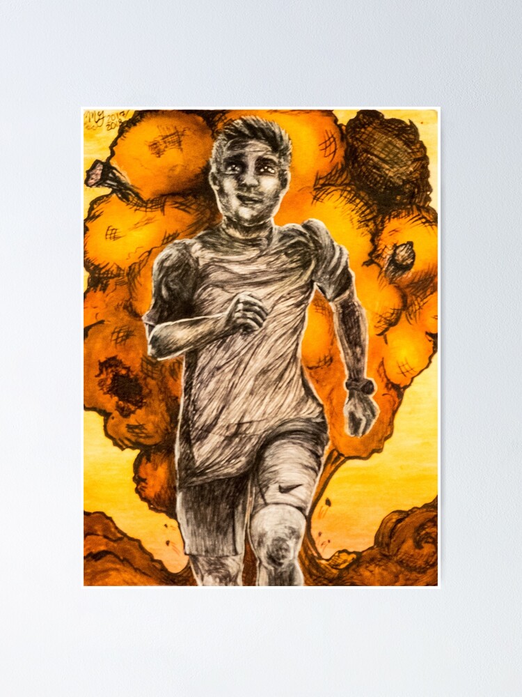 Póster «Corriendo de una explosión como un Power Ranger» de ...