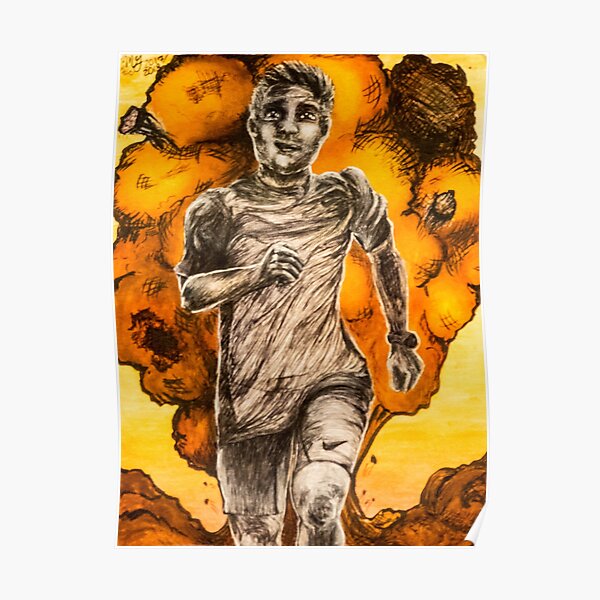 Póster «Corriendo de una explosión como un Power Ranger» de ...