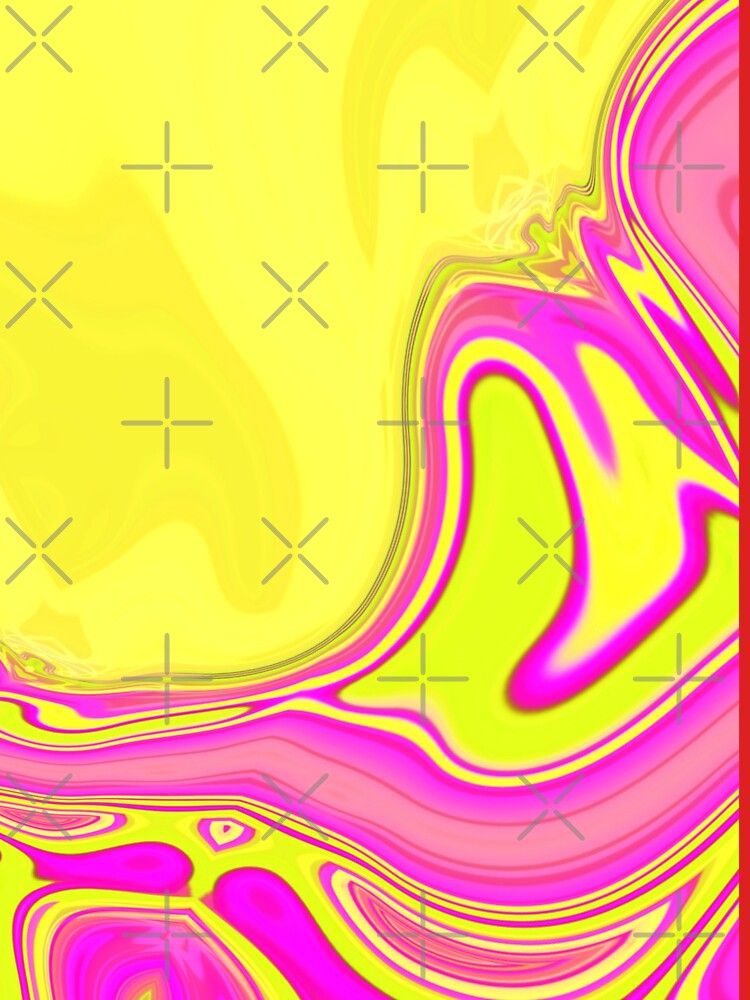 "preppy vivid neon colorful hot pink yellow swirls " T-shirt by lfang77 ...