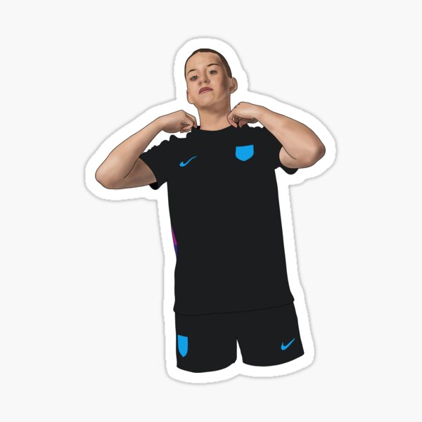 "Alessia Russo England Euro 2025 Black Kit Minimalist" Sticker for Sale ...