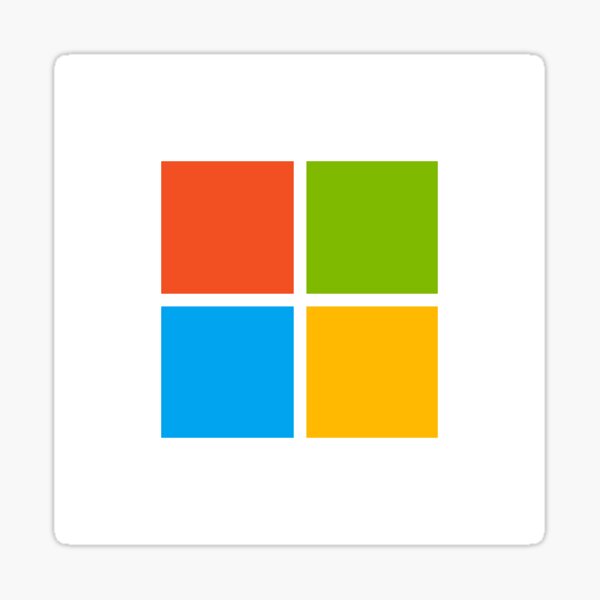 "Microsoft" Sticker by RalfEs | Redbubble