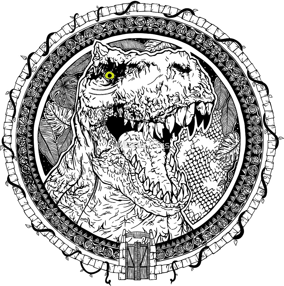 "T-Rex" by Maria Veis | Redbubble