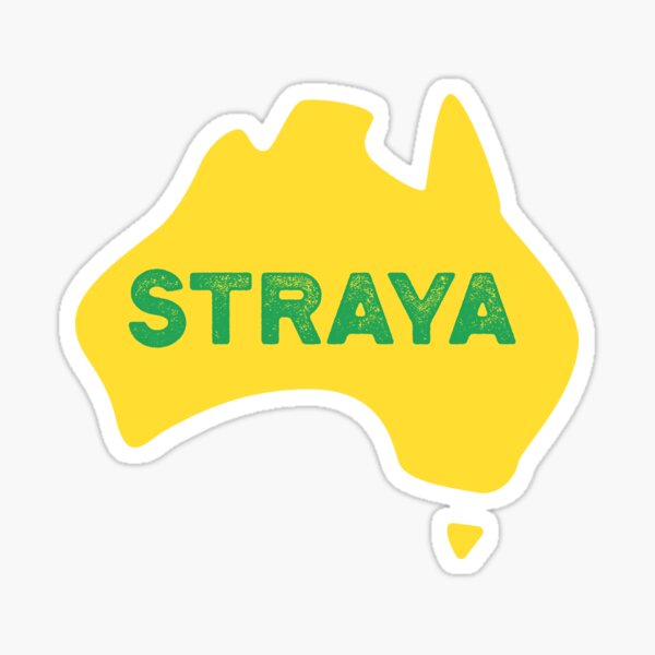 "Straya" Sticker for Sale by teesaurus | Redbubble