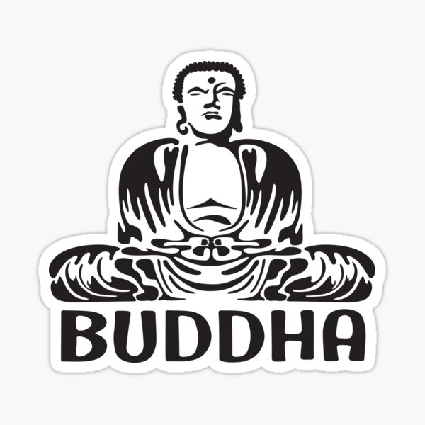 "Buddha" Sticker for Sale by kislev | Redbubble