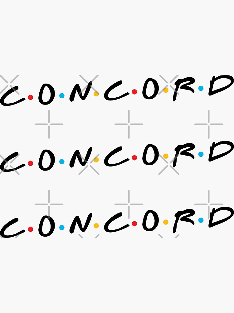 "Concord" Sticker for Sale by haztx | Redbubble