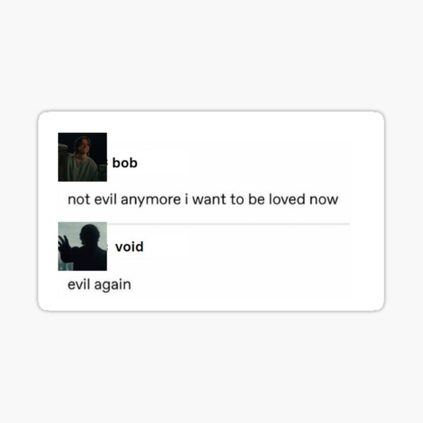 "Bob / the void lewis Pullman " Sticker for Sale by elianaj3 | Redbubble