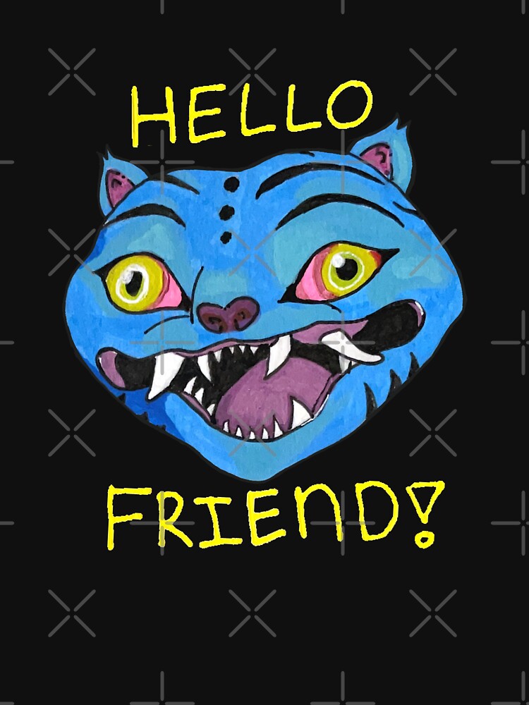 "Kpop Demon Hunters "Hello Friend" Derpy the Tiger" Essential T-Shirt ...