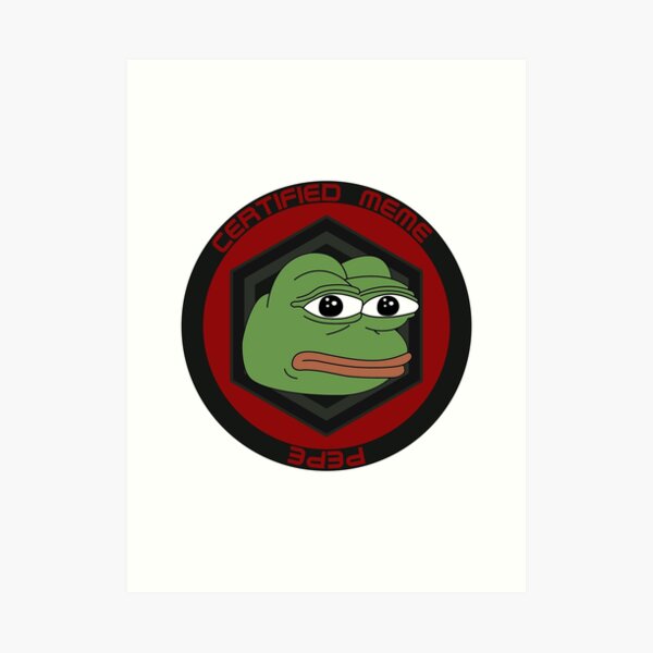 "Certified meme logo" Art Print by ShiroIbuki | Redbubble