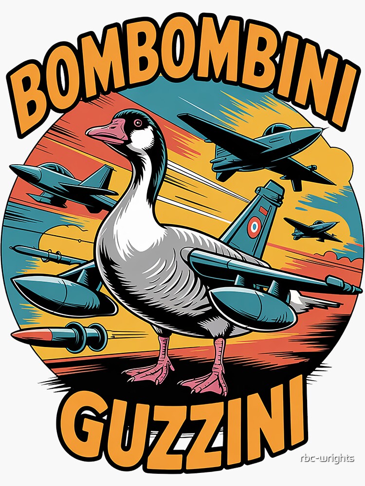 "Bombombini Guzzini Funny Italian Brainrot" Sticker for Sale by rbc ...