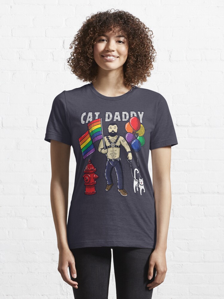 "Cat Daddy: Pride" T-shirt for Sale by beardsandcats | Redbubble | cat ...