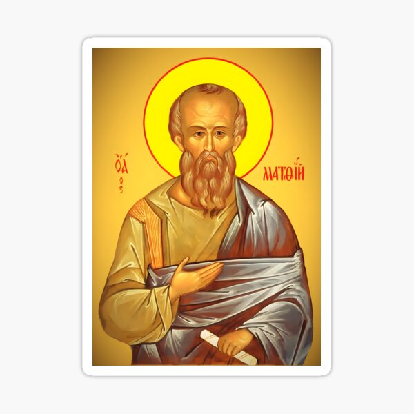 "Saint Apostle Matthias , Orthodox icon " Sticker for Sale by orthodox ...