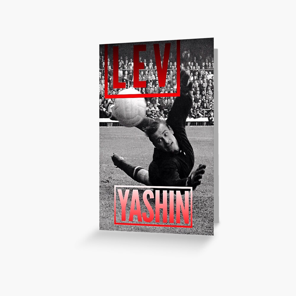 "Lev yashin hero goalkeeper Face mask " Greeting Card for Sale by ...