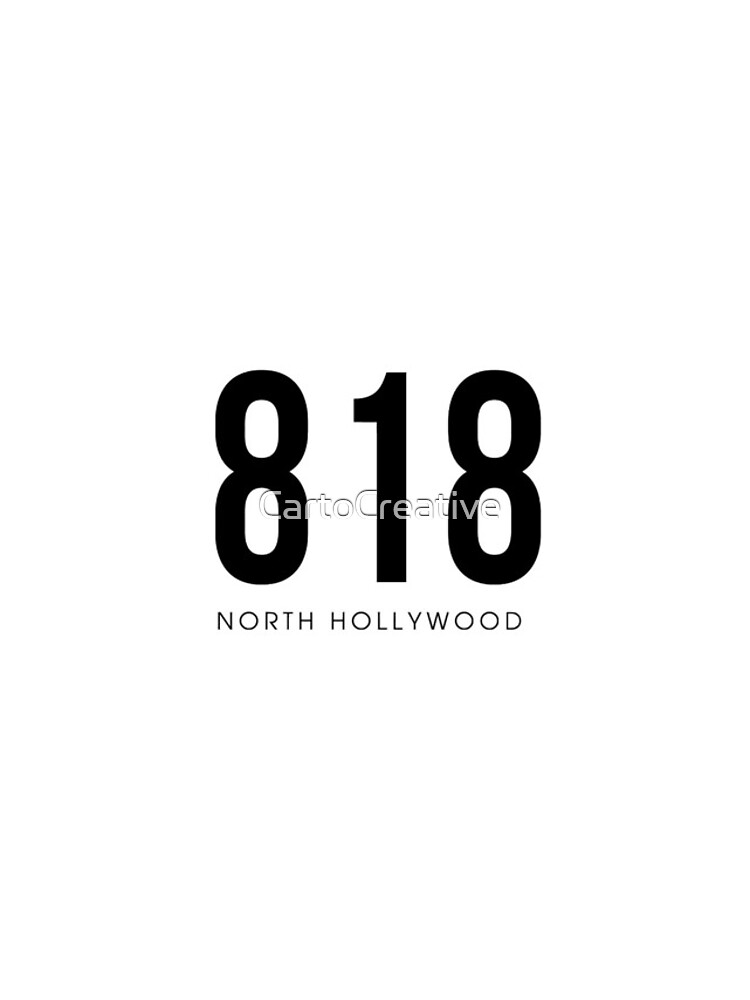 "North Hollywood, CA - 818 Area Code design" iPhone Case for Sale by ...