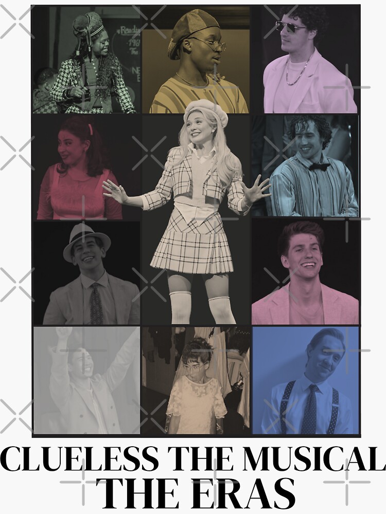 "Clueless the new musical in eras" Sticker for Sale by lilyycoop ...