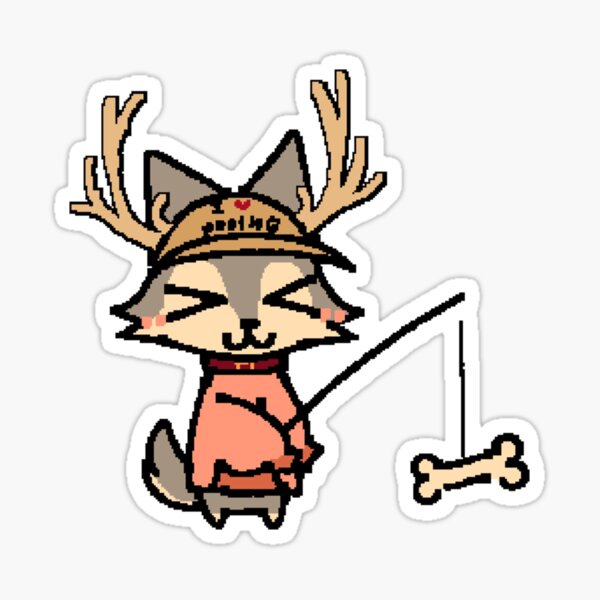 "webfishing dogge (request)" Sticker for Sale by sillycritterz | Redbubble