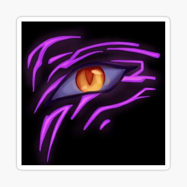 Akaza Demon Eye Stickers for Sale | Redbubble