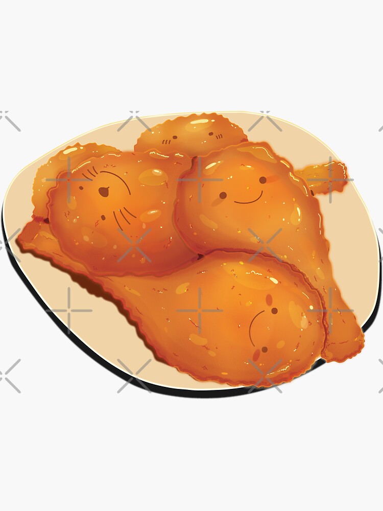 "Cute fried chicken label" Sticker for Sale by LittleTurtle248 | Redbubble
