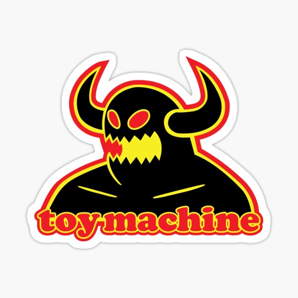 " Toy machine logo black" Sticker for Sale by Peppesk877 | Redbubble