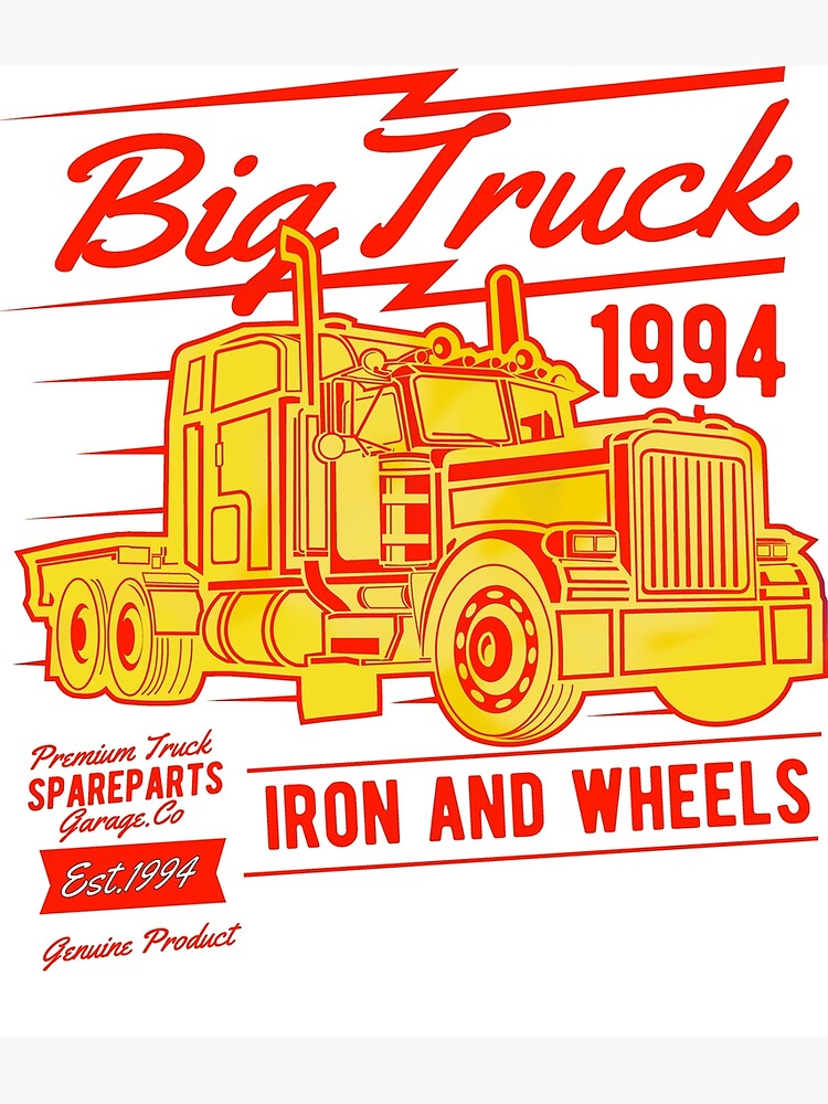 "Big truck parts" Poster for Sale by qlobba | Redbubble