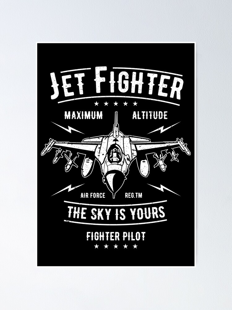 "JET FIGHTER" Poster for Sale by Super3 | Redbubble