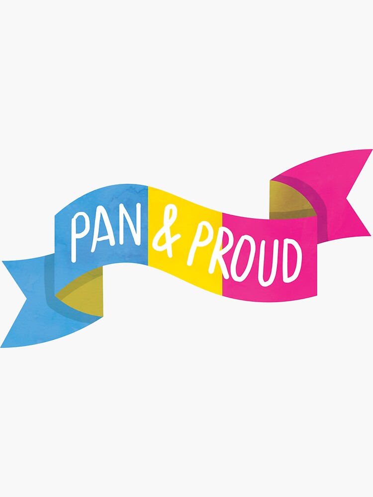 "Pan & Proud Banner Vinyl Sticker " Sticker for Sale by nookandcranny ...