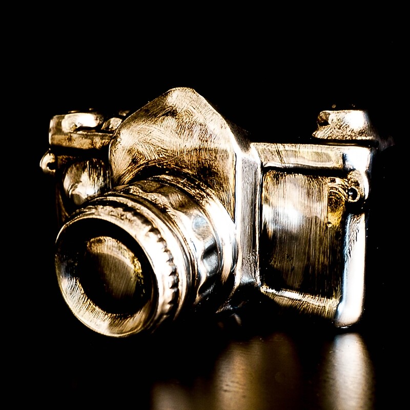 "Candid Thoughts- A Modern Silver Gold Camera" by Jacqueline Cooper ...